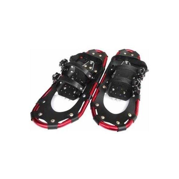 【ここがポイント！】 ●先端に反り上がりをつけ、雪の上を効率よく歩けます●軽量・アルミフレームで雪上をラクラク歩行●着脱簡単ラチェット式●靴にピッタリフィット●持ち運びや保管に便利な収納袋付●適応靴サイズ:23~28.5cm●サイズ:21c...