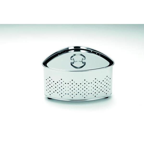 ここがポイント！圧縮蓋付きなので、生ゴミを押し付け水分を出すことができます。ご使用の際、蓋は本体に引っ掛けられます。サイズ：W200×D146×H115mm　　　（蓋：W176×D125×H20mm)重　量：320g材　質：本体・蓋：抗菌ス...