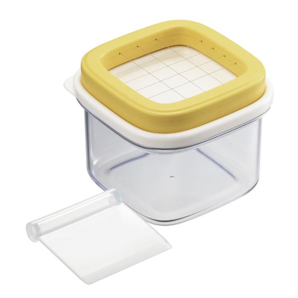 【ここがポイント！】市販のバターは、箱やアルミフィルムが傷みやすくなかなかきれいに使えないものです。「すぐ切れるバターカットケース」なら、ギュッと一押しで約5gにカットでき、そのまま冷蔵庫にストックできます。「すぐ切れるバターカットケース」...