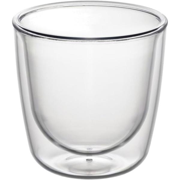 【ここがポイント】熱が伝わりにくい。二重構造保冷に優れ、冷たい飲み物も結露しにくい割れない口当たりなめらか【詳細】サイズ：(約)88×88×高さ88mm重　量：(約)96g材　質：飽和ポリエステル樹脂(耐熱90度/耐冷温度-20度)生産国：...