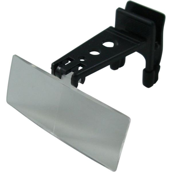 メガネに付ける1.5倍拡大ルーペ。普段お使いのルーペに簡単取り付け。読書用。【特長】・普段お使いのメガネにクリップで簡単に取り付け出来ます。・両眼式レンズで立体的に見えて、細かい作業でも両手が使えます。・倍率1.5倍は本や地図、学習の読み書...