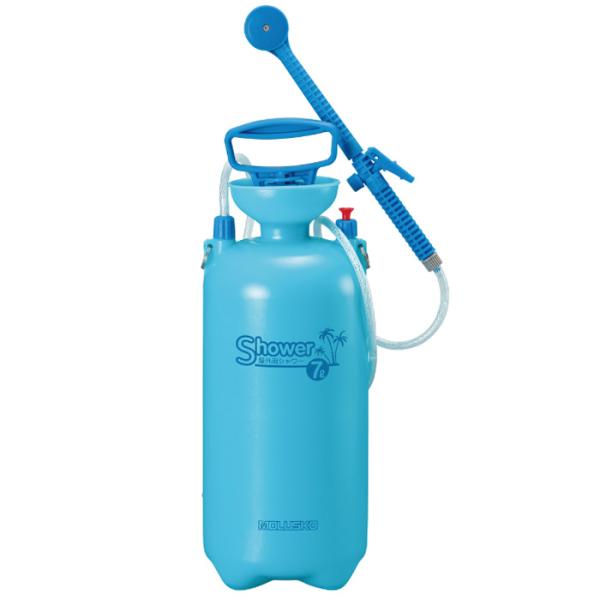 【ここがポイント！】潮水や汗でのベタベタをすっきり洗い流す！手動蓄圧式でスムーズな配水。レバーを押している間だけシャワーが出る断続シャワー。レバーをロックするとシャワーが出続ける連続シャワータイプの2通りの使用が可能。ホースは長めの160c...