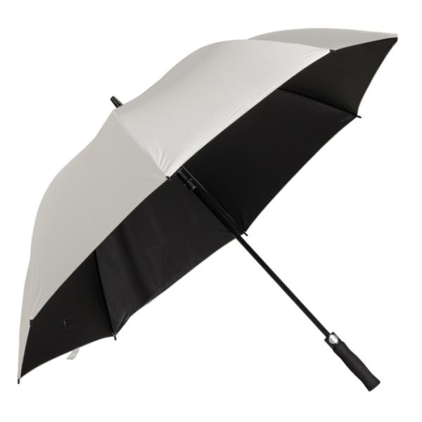 【ここがポイント！】遮光性の高い裏面ブラック加工。UPF50＋でUVカット率99％以上。雨天兼用のレジャーアンブレラ。スポーツ観戦、レジャーに。※製品には尖った部分があります。ご自身の顔・身体、周りの人やものにあたらないよう、周囲の安全を確...