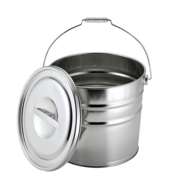 ここがポイント！丈夫でサビにくい18-8ステンレス製。フタ付きなので、臭いが漏れにくく衛生的。使用後の紙オムツや生ゴミ入れとして重宝。移動に便利な持ち手付きで、大掃除や洗車の際にも活躍します。商品仕様サイズ：幅33.6×奥行30.5×高さ2...