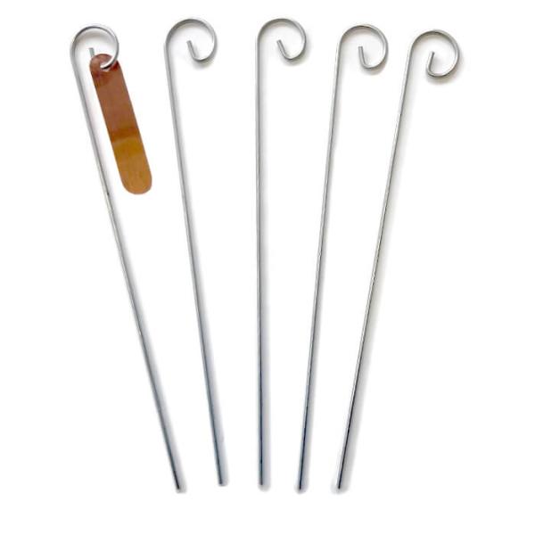 ■ここがポイント！銅製吊り下げタイプのおしゃれラベルを直接植物に付けたくない時に便利な吊り下げ支柱。