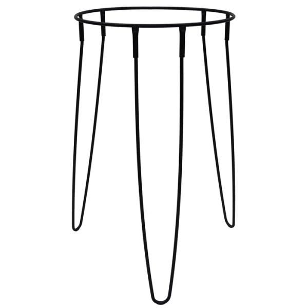 高さは50cmありますのでおしゃれに飾れます。リングの内径は29cm、10号より大きいプランターに使用できます。簡易組立式で脚をリングのパイプに差し込む（脚は外側に広がるように差し込む）だけ使用しない時は脚を取り外してコンパクトに収納可能耐...