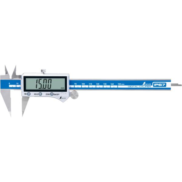 【ここがポイント！】 デジタルユニット部は防塵・防水性能IP67です。読み取りやすい文字高13mmの大型液晶表示を採用しました。微調整に便利な微動送り付です。オートパワーオフ機能付です。最小読取値が0.01mmで精密な作業に適しています。比...