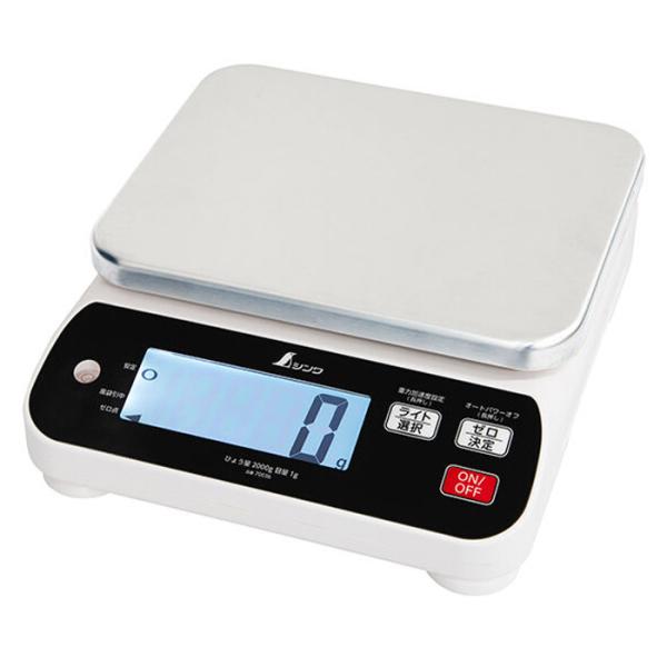 ここがポイント！文字高30mmで大きく見やすい液晶を採用しました。風袋引機能付で容器の重さを引いた測定ができます。使用する地域に合わせて重力加速度を設定できます。防塵・防水性能IP54です。オートパワーオフ機能付です。バックライト機能付です...