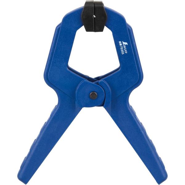 ここがポイント！挟むだけでしっかり材料を固定できます。付け外しが簡単です。仕　様開口巾：60mm開口深さ：55mm締め付け力：145N材　質：本体：ポリプロピレン樹脂(グラスファイバー含有)サイズ：147×116×35mm質　量：90g