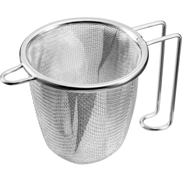 【ここがポイント！】「ほっとスタンド」シリーズは、カフェに立ち寄るようなほっとする時間を手軽に演出する道具たち。手軽に１杯分のお茶を入れる際にご利用いただく茶こしです。二重メッシュ構造により、きめ細かくきれいに濾せます。ハンドルが飛び出さな...