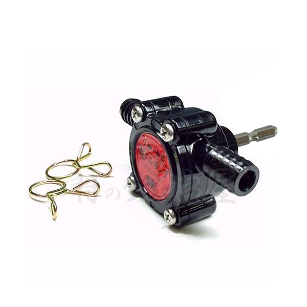 【ここがポイント！】●電気ドリル・インパクトドライバーに取り付けるだけで水揚げ高さ１２ｍの強力ポンプに！●呼び水不要の完全自給式・耐食・耐油性●工場・農業・船・建築・家庭用にどうぞ。水はもちろん、油等の給・排水にも！●シャフト径6.35mm...