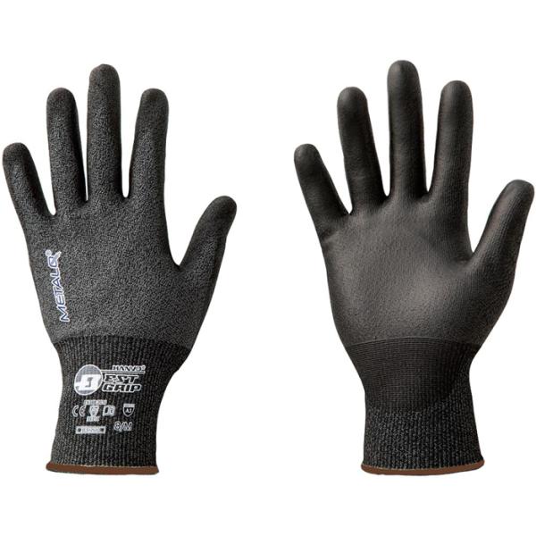 【ここがポイント！】ぴったりフィットして操作性抜群!METALQ(R)を使用した21ゲージ、超薄編、耐切創レベルCの耐切創手袋。【仕様一覧】サイズ：S、M、L材　質：すべり止め部/ポリウレタン　　　　手袋部/ポリエチレン　　　　ポリエステル...