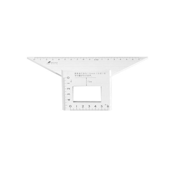 特長●通常の止型定規と違い、本体を裏返す必要がなく、スライドさせるだけで左右の45°・直角が一発でケガけます。●巾木の留加工に大変便利です。仕様●本体サイズ 200×63×73mm●製品質量 100ｇ●角度精度 45°・90°：100mmに...
