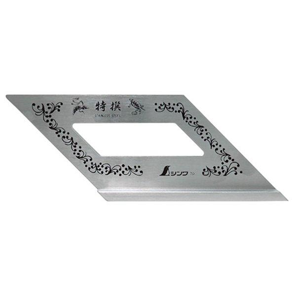 特長●45°の確認やケガキ作業が簡単にできます。●台が広いのでしっかりと突き当てられます。仕様●台の長さ×巾×厚さ 116×40×6mm●全長×高さ×厚さ 172×62×1.5mm●製品質量 251ｇ●角度精度 45°・90°：100mmに...