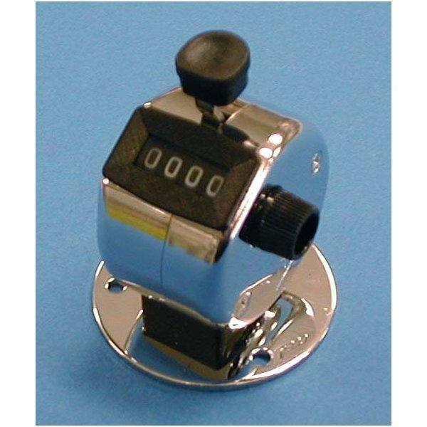 特長●ボタンを押すだけで数値のカウントができます。●台などにビスで取り付けて使用します。仕様●本体サイズ62×56×56mm●製品質量 93g●測定範囲 0〜9,999（4桁）●材質 本体：鉄 本体以外：樹脂ゴム