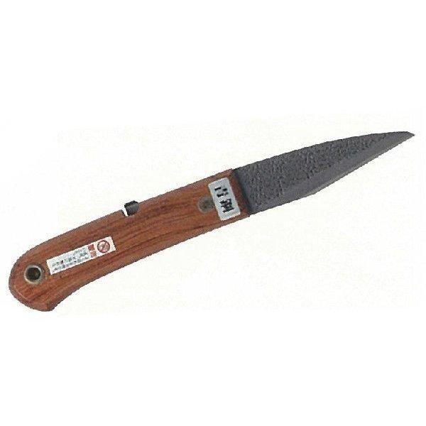 【ここがポイント！】 ●鍛冶職人が鍛え上げた鋼は抜群の切れ味。厚みは薄く切刃は斜めに。●接木用はもちろん、趣味の切出としても。皮・紙・布細工に使用できます【商品仕様】 全長：230mm刃幅：30mm重量：100g