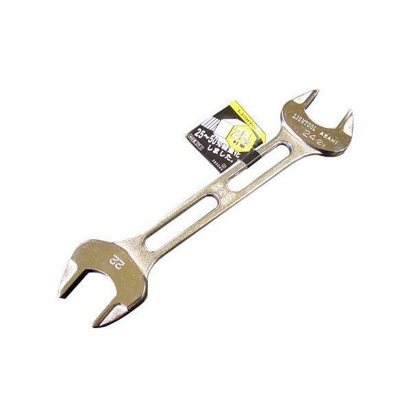 【ここがポイント！】長時間作業でも疲れにくい、軽量スパナです。肉抜きで大幅な軽量化！25〜50％軽量化しました。JJIS規格の強度を実現。数多くのテストを経て到達した最適な設計と高度な鍛造技術によって、軽量化のネックである強度を確保し、JI...