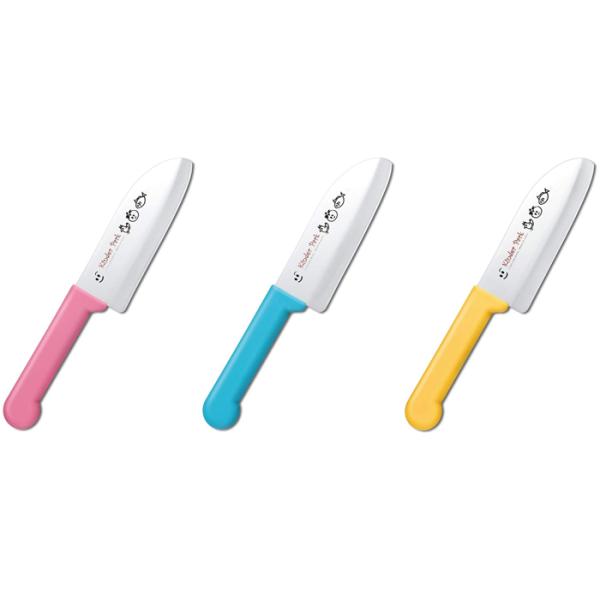 【ここがポイント】楽しく安全にお料理に挑戦できる子供用庖丁です。安全性を重視した刀身形状とハンドル設計。落下時や指にあたった時の危険を防ぐため、刃の先端とあご(刃元)を丸く加工してあります。樹脂製のハンドルは、お子様の小さな手でもしっかりと...