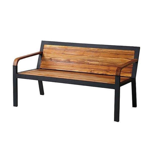 【The Middle Door Funiture｜ハイブリッドシリーズ】天然チーク材や人工擬木をアルミフレームと組み合わせたハイブリッドモデル。コントラストの美しさが特徴的なシリーズです。【商品仕様】サイズ：W136×D70×H73×SH...