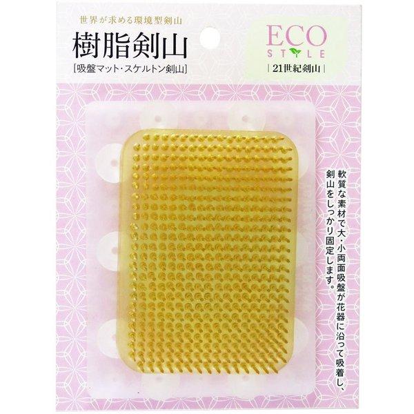 【ここがポイント！】 剣山・吸盤とも半透明なので水や花器になじみやすく気になりません。軟質な素材で、大・小の両面吸盤を活用できます。花器に吸着し剣山をしっかり固定できます≪注≫吸盤マットは加熱物には使用しないでください。変形の原因になります...