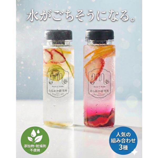 【人気の3種セット！】(1) りんご＆いちご(2) パイン＆レモン(3) ドラゴンフルーツ＆キウイ＆柑橘砂糖・香料・保存料・乾燥剤は一切不使用。素材本来の香りと旨味を独自の低温乾燥製法で凝縮しました。1パックで最大2L分楽しめる、新感覚のフ...