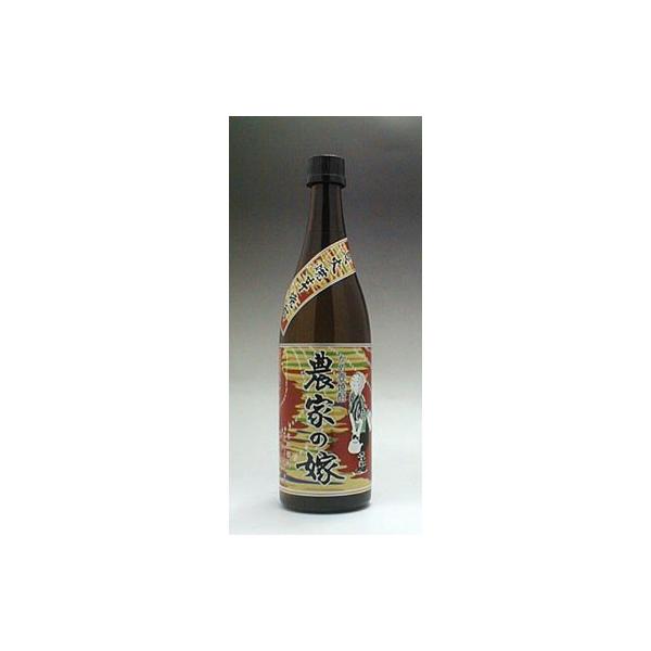 ■芋焼酎は一般的には、 さつま芋を蒸して使いますが、 「農家の嫁」は、炭火（すみび）で じっくり焼き芋にして原料にしました。 　手間・暇かけてできあがった貴重な 「炭火焼き・焼芋焼酎」。 香ばしさと、コクのある甘味を、 お湯割・ロックでお楽...