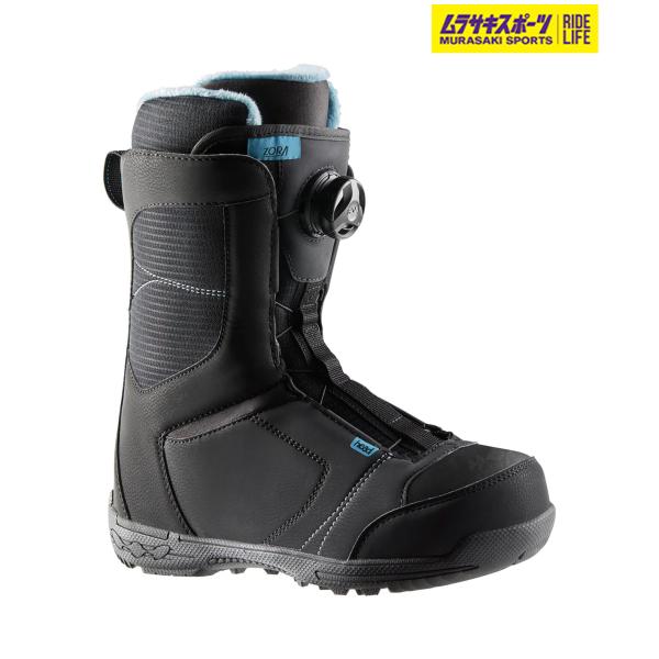 【HEAD】ヘッドのスノーボードブーツ新しいZORA LYT BOAは、女性の骨格や脚力に合わせた完璧なフェイスをもつ初級者向けの超軽量ブーツ。コーナーカットがなく、程よい柔らかさとブーツの前傾・柔軟性ががライディングを向上させる。EVAラ...