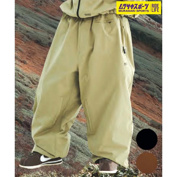 【BSRABBIT】ビーエスラビットのスノーボードパンツ韓国で誕生したユニセックスファッションブランド。山とストリートをコンセプトに幅広いファッションアイコンの中心であるBSRABBITからシンプルなワイドシルエットパンツをご紹介！BSRA...