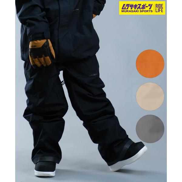 【VOLCOM】ボルコムの高機能スノーボード用GORE-TEXパンツ・GORE-TEX素材を使用しており、防水性と通気性が抜群です。悪天候でも快適に滑ることができます。・ブーツゲーターが内蔵されており、雪の侵入を防ぎます。ブーツとのフィット...