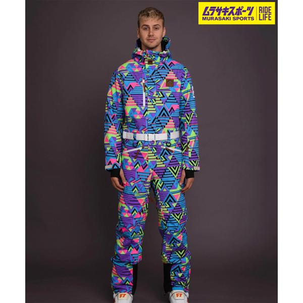 爆買 【OOSC】オーオーエスシー スノーボード ウェア黒、ネイビー、グレーの地味なスキースーツに飽きていませんか？私たちもです。山には楽しさと色が必要です。ゲレンデを華麗に、スタイリッシュに駆け抜け、ビートが鳴り響く中、ボスのように闊歩し...