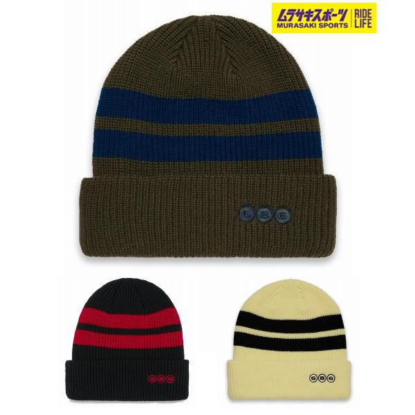 【686】シックスエイトシックスのスノーボードビーニー100%アクリルニット生地で作られ、柔らかく伸縮性のあるフィット感で1日着用しても快適に過ごせます。 Autumn Headwearとパートナーシップのもとデザインされたビーニーです。