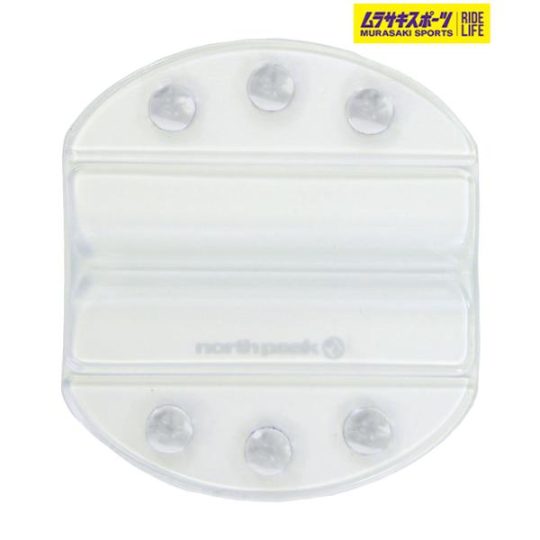 【north peak】ノースピークのスノーボードデッキパットリフトを降りる際に足が滑らないよう、ボードの後ろ足寄りに貼る滑り止めパッド。