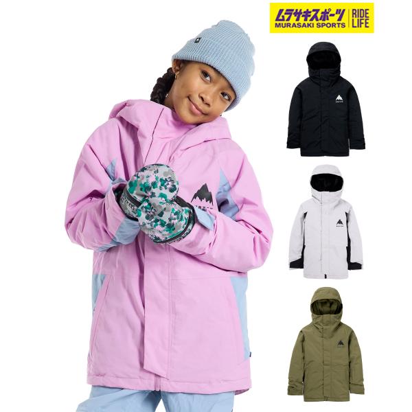 【BURTON】バートンのスノーボードキッズウェア、ジャケット暖かくドライな着心地をキープするテックが満載のインサレーション。山でのアクティビティや通学に最適なキッズ Burton スキマー ジャケット。お子様の体を暖かくドライに保つ、冬の...
