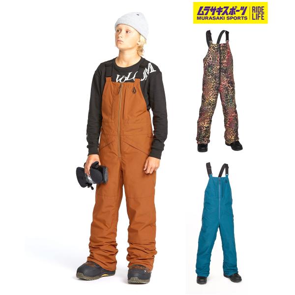 【VOLCOM】ボルコムのスノーボードウェア、パンツBarkley Bibは、カバー力に関しては本物です。 10K の透湿防水性を備えた 2 層 V サイエンス シェルはリラックスしてカットされ、調整可能な伸縮性のあるサスペンダーでフィット...