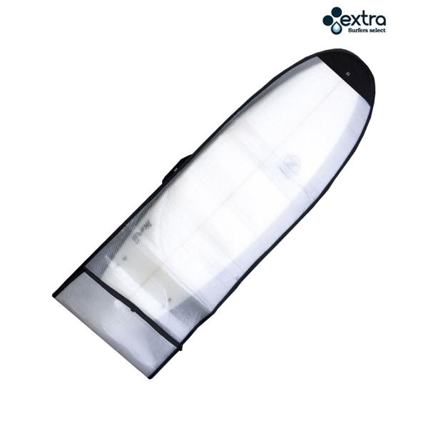 【EXTRA】エクストラのボードケース固めのエアパッキンを片面2枚重綿でハードプロテクト！インナー用エアーパッキン使用ケースで海外トリップや車内積載用に。収納時に入れておくとクラッシュ保護対策。車に積んでおくと、とても便利。テール部分はベル...