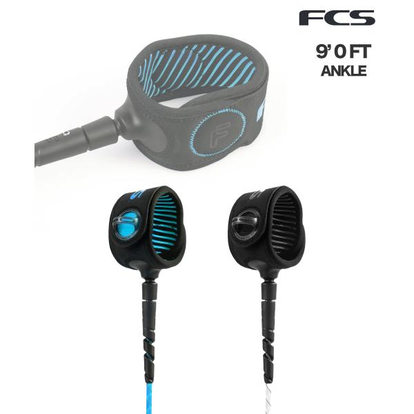 【FCS】エフシーエスのリーシュコード。このリーシュの一番の特徴はリーシュの内側にあるHelix(ヘリックス)=らせん状の構造。これにより全体の強度を高め、負荷がかかった時に真っ直ぐになるように設計されており、最大限の衝撃吸収を実現している...