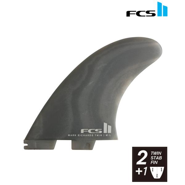 【FCS2】エフシーエスツーのフィン50% のガラスとバイオ樹脂で作られた MR の Neo Glass Eco Twin +1 は、衝撃の少ない構造と高い衝撃性能を備えており、軽量で機敏なサーファーに推奨されます。Neo Glass Ec...