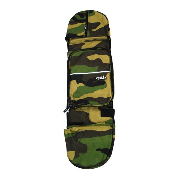 【CPSL】カプセルのスケートボードケース。スケートボードケースブランドのCPSLからコンパクトになり2WAY仕様のスケートバッグが登場。シェイプによりことなりますが8.25くらいのデッキに対応したケース。2WAYでスケートボードを装着しな...