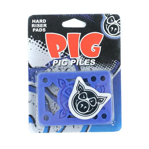 【PIG】ピグのスケートボードベアリング。ウィール、ベアリングなどの様々なパーツプロダクトを手がけ、ロープライスながら高品質が売りのPIGからライザーパッドが登場。≪商品詳細≫■付属内容■・ライザーパッド2枚■適正ビス■1inch〜1/2i...