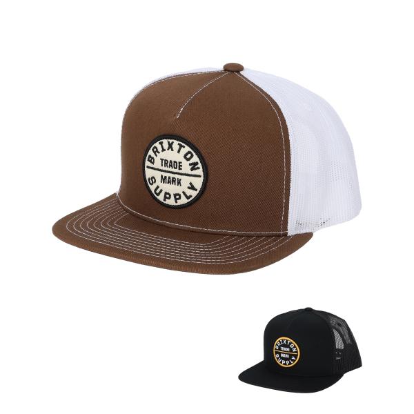 爆買 【BRIXTON】ブリクストンのキャップフロントのサークルワッペンがワンポイントになったキャップ。ステッチが施されたフラットブリムもポイント。スナップバックで簡単にフィット感の調整も可能です。後ろはメッシュ地で切り替え、通気性も良く爽...
