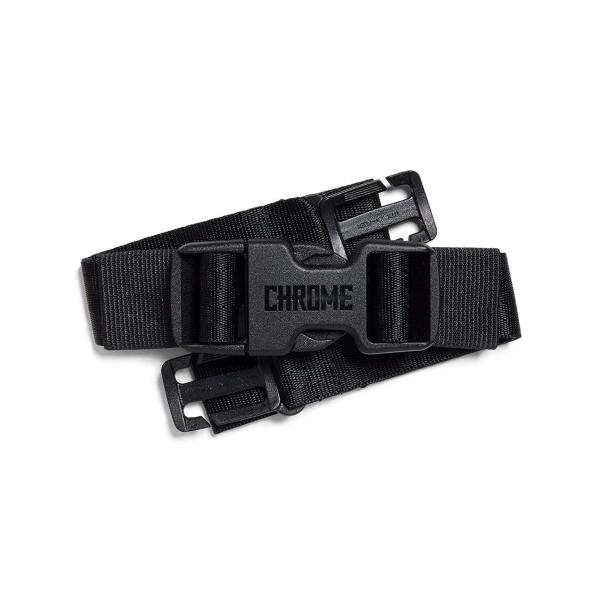 【調整可能なナイロン製チェストストラップ】CHROMEは、JUKIのミシンとミリタリーグレードに準じたマテリアル、そして廃車から取り外したシートベルトバックルを使用して、1995年に誕生しました●バッグをしっかりと固定し、バックパックの重量...