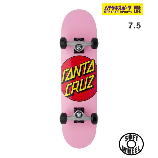 【Santa Cruz】サンタクルーズのスケートボードコンプリート世界的スケートブランド Santa Cruz（サンタクルーズ） から、扱いやすい幅7.50インチのコンプリートスケートボードが登場。象徴的なクラシックドットロゴをデッキ中央に...