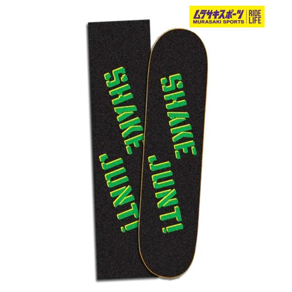 爆買 【SHAKE JUNT】シェイクジャントのスケートボードデッキテープスケートボードブランド SHAKE JUNT（シェイクジャント） の人気モデル SPRAYED デザイン。スプレーアート風のロゴが大胆にあしらわれたグリップテープで、...