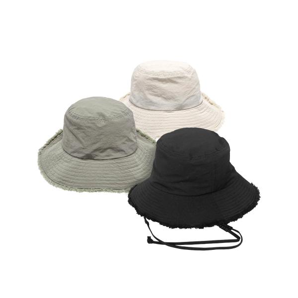 【サーフィン中もキュートなスタイルで海にいたいという声をもとにつくりました】●ビーチにおいても美しいシルエットなるよう鍔はフリンジタイプで仕上げています●つばは何度もテストを繰り返し絶妙なバランス丈に仕上げました●つばのアウトラインにはソフ...