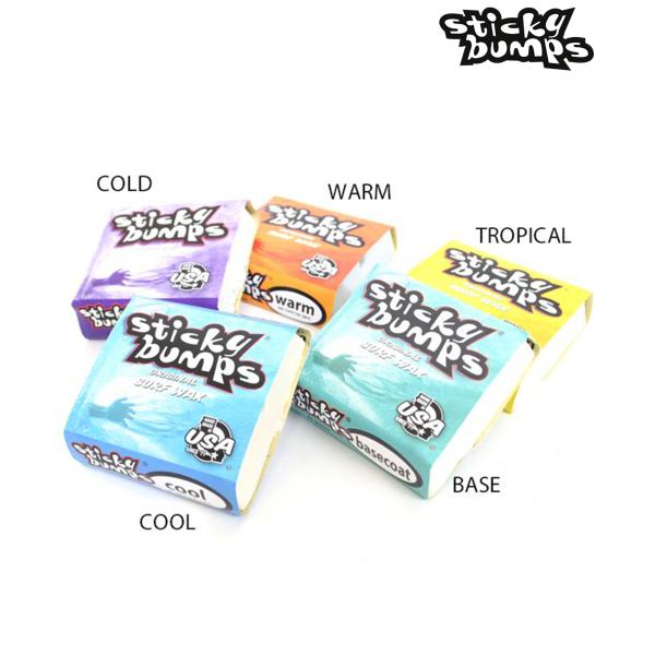 【Sticky Bumps】スティッキーバンプスのサーフワックスサーフワックスの定番「Sticky Bumps ORIGINAL」。水温に応じた4種類+1種類の硬さがあります。ショート、ロング問わずオールラウンドに使えるスタンダードシリーズ...
