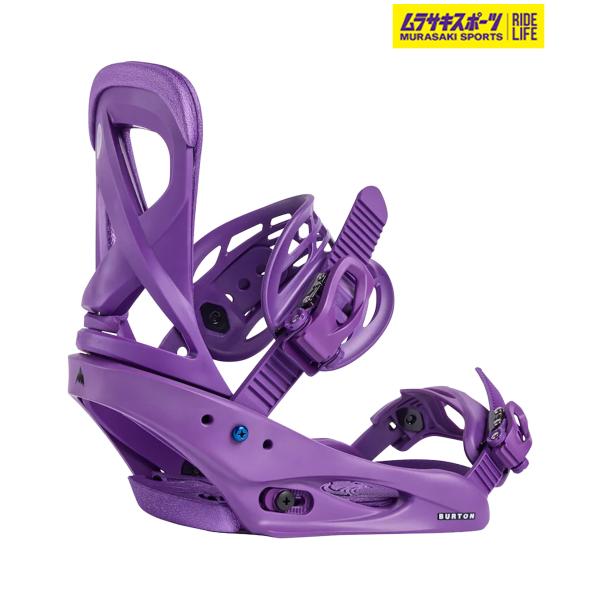 【BURTON】バートンのバインディングです。女性のライダーのために設計されたBURTONのSCRIBEは、遊び心と機能性を両立させたソフトなフレックスとレスポンスが魅力です。雲のように軽いクッション機能「Re:Flex FullBED ク...
