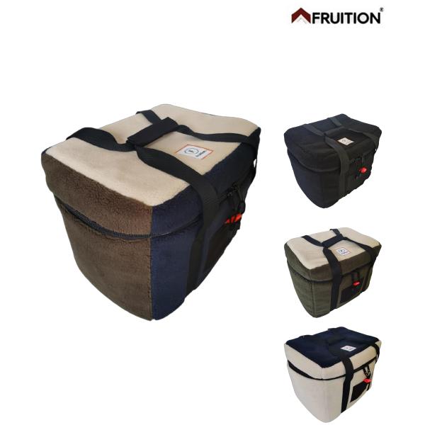 【FRUITION】フリュージョンのポリタンクケース大容量の20L収納　サーフィンにアウトドアに大活躍！フリース素材と優しいカラバリで人気のサーモキーパー。10MMのウレタンパッドを全体に敷き詰め、インナーには保温性のあるシルバーナイロンを...