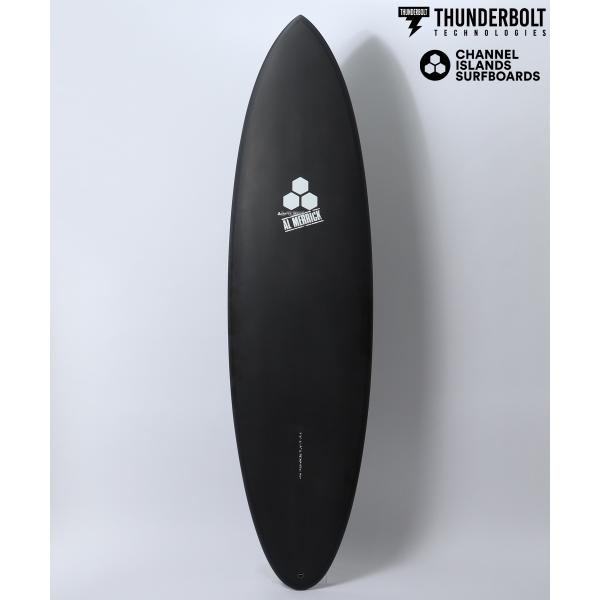 【Thunderbolt】サンダーボルト M23アルが現役サーファーであった当時、リンコンでは普段6'1"のパフォーマンス・ショートボードを好んで乗っていたが、ある日、ロングボーダー達との波の取り合いに遂に嫌気がさしてしまった。そこでアルが...