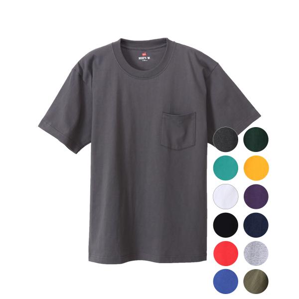 【(ポケット付き.ver)豊富なカラー&amp;サイズ展開!!まとめ買いにオススメな半袖TEE!!】●ヘビーウェイト（肉厚）のコットン100％生地を使用。●洗えば洗うほど肌に馴染む風合いや、洗いこんでも首周りが伸びにくく型くずれしにくい強さ...