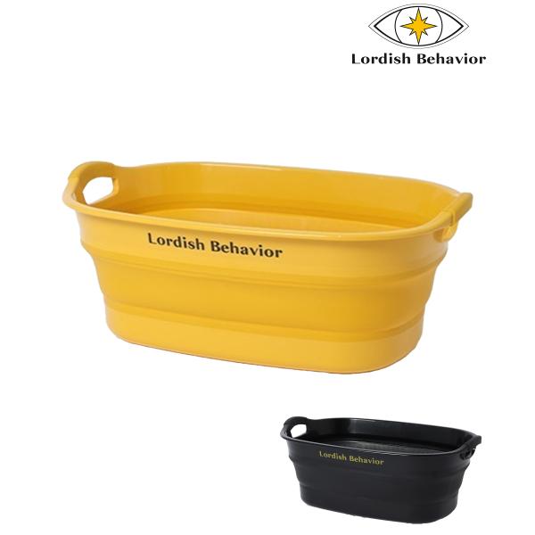 【Lordish Behavior】ローディッシュビヘイビアのサーフアクセサリー。LB（Lordish Behavior)のバケツはやわらかな素材て?作られているため、開けたり折りたたんた?りするのか?簡単て?す。使用後は折りたたんて?コン...